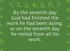 Genesis 2:2 | re-Ver(sing) Verses